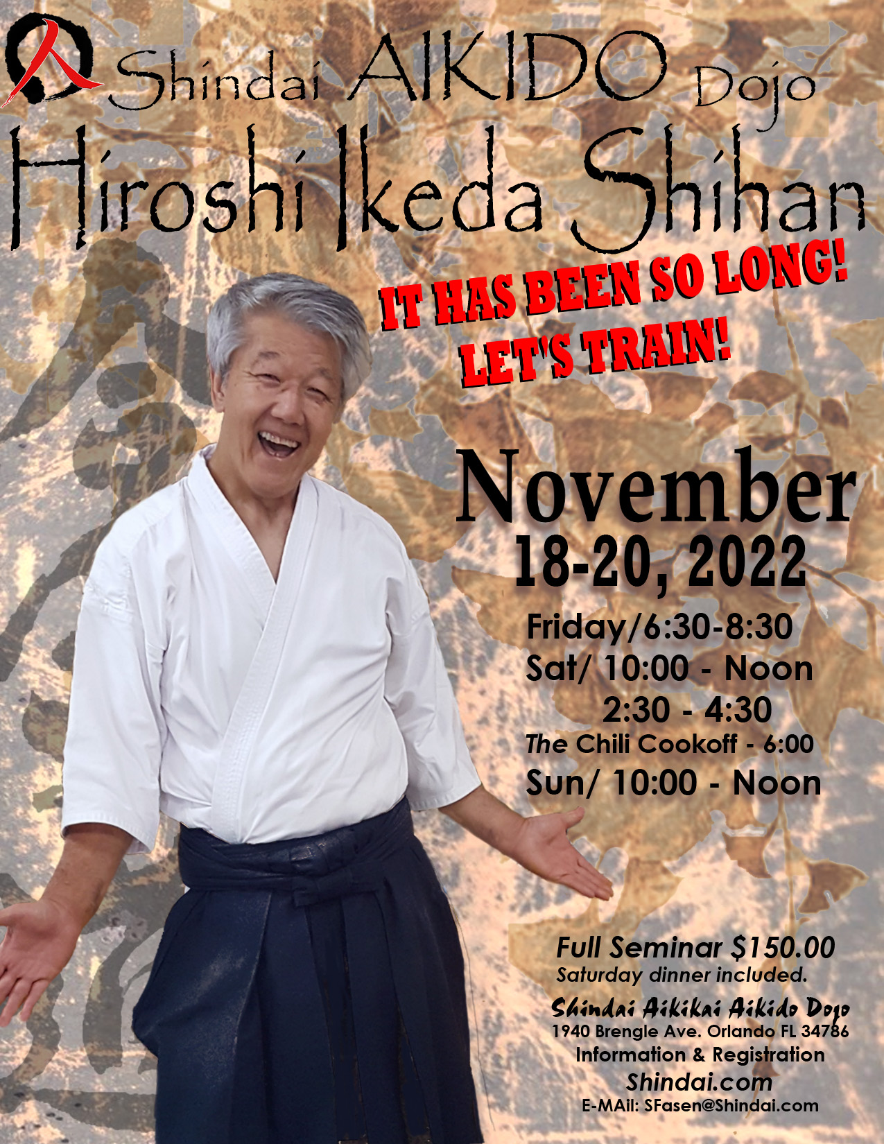 Hiroshi Ikeda Fall Aiki Seminar at Shindai – Shindai Aikikai Aikido
